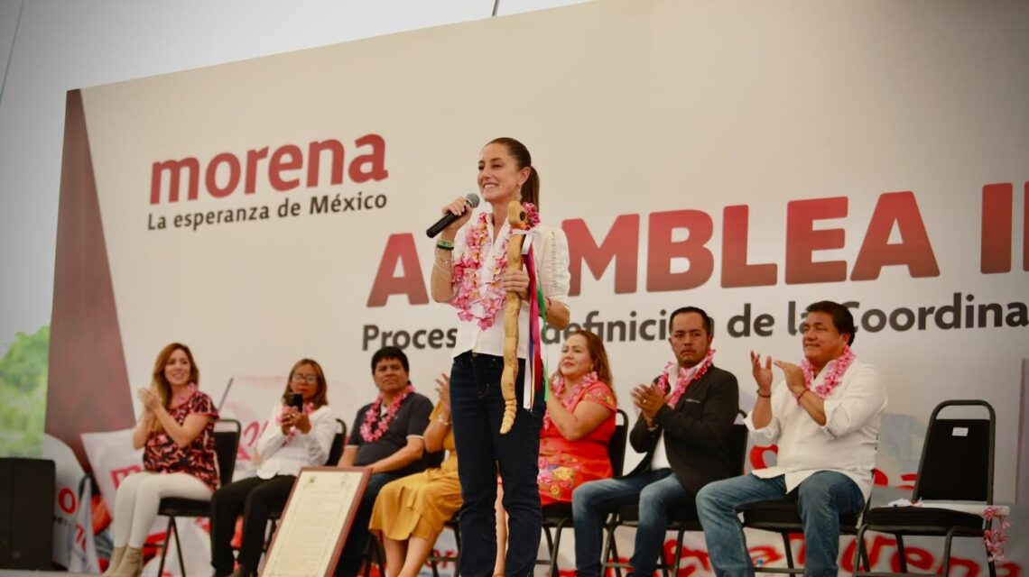 Dulce Silva acompaña a Sheinbaum en su visita a Puebla